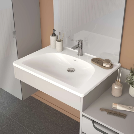 Ensemble de meuble de salle de bains Astral 2 argile mat | La Maison ...